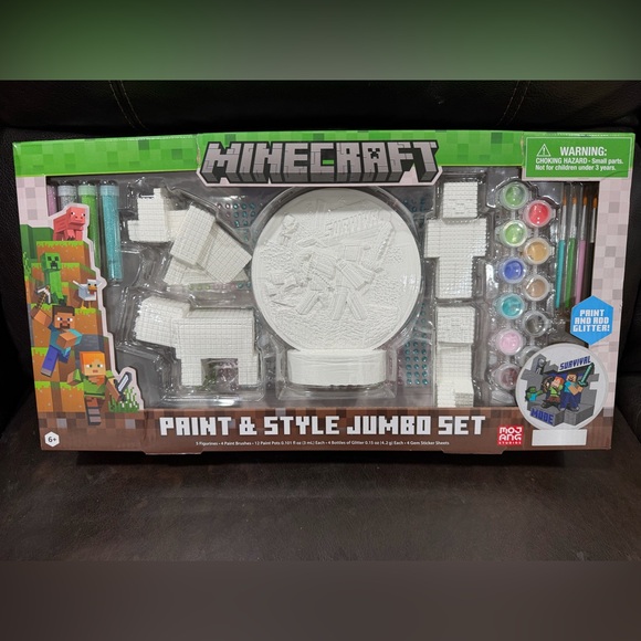 Minecraft | Toys | Minecraft Paint Style Jumbo Set Multicolor | Poshmark